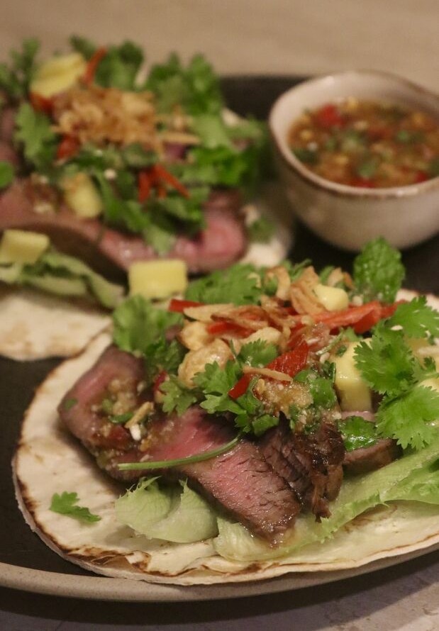 Crying Tiger Beef Tortilla (Thai-Mex Fusion) | Aussie Beef & Lamb | Vietnam